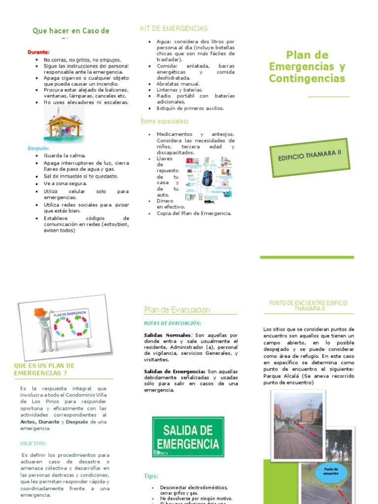 3.folleto Plan de Emergencias | PDF