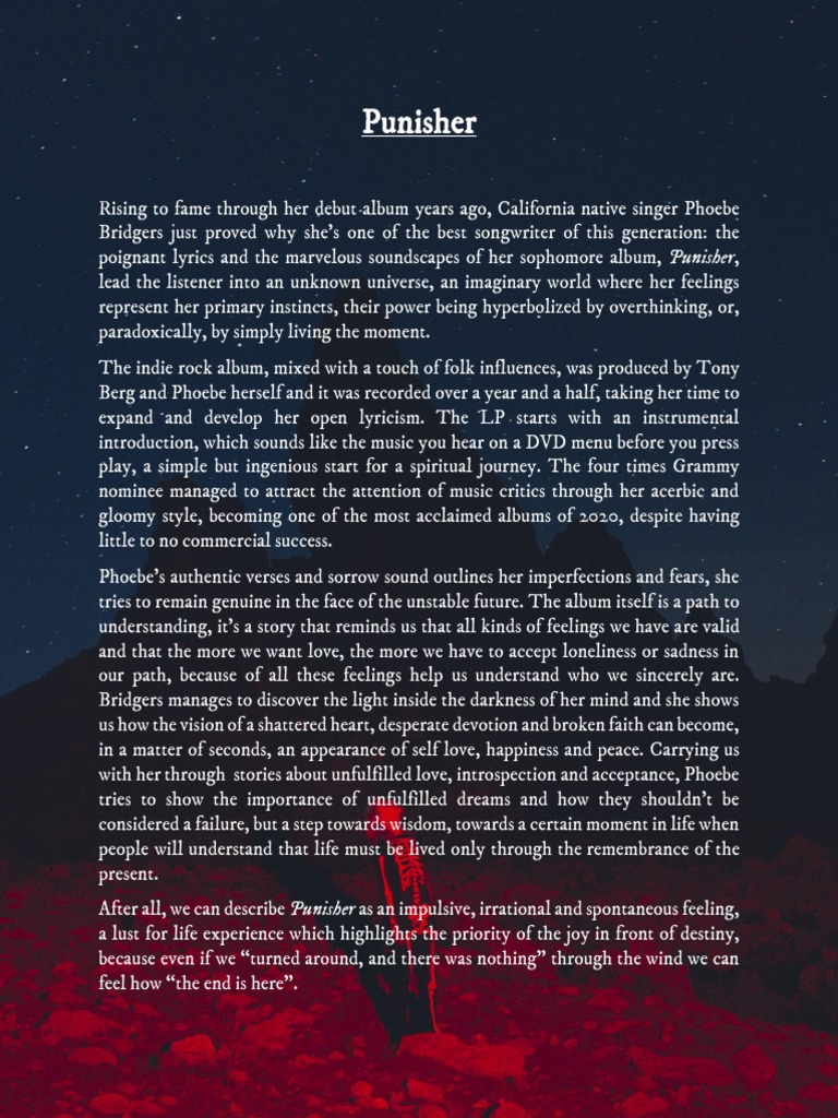 Punisher - Phoebe Bridgers Review | PDF