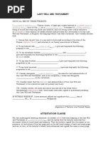Notarial & Holographic Wills (Sample) | PDF | Will And Testament ...