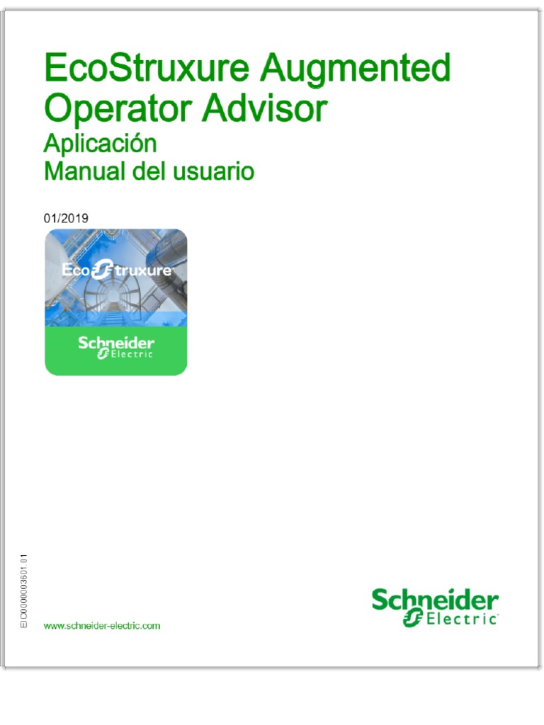 EcoStruxure Augmented Operator Advisor Aplicación Manual Del Usuario ...