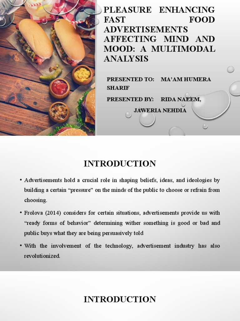 Fast Food Ads: Mind and Mood Impact | PDF | Advertising | Persuasion