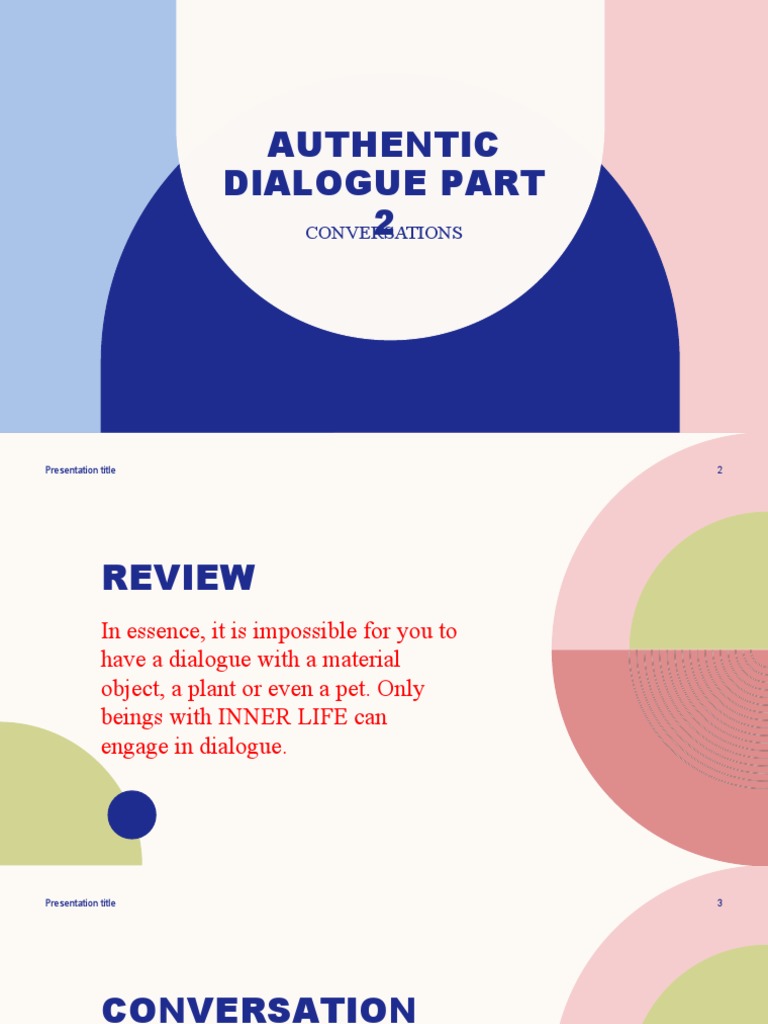 Authentic Dialogue Part 2 | PDF | Empathy | Social Alienation