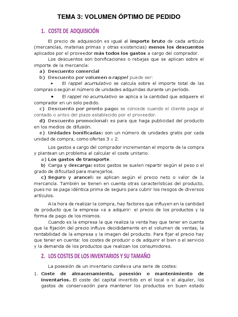 Tema 3 | PDF | Lean Manufacturing | Logística