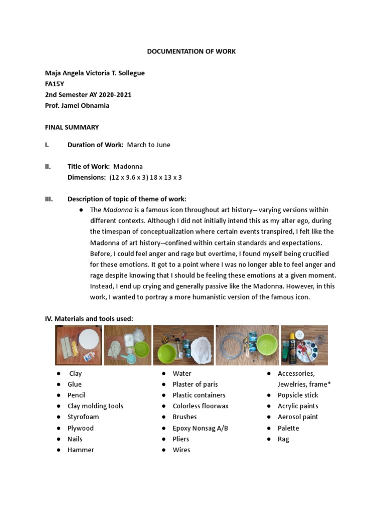 Sollegue, Maja-Final Summary Documentation | PDF | Mary, Mother Of Jesus