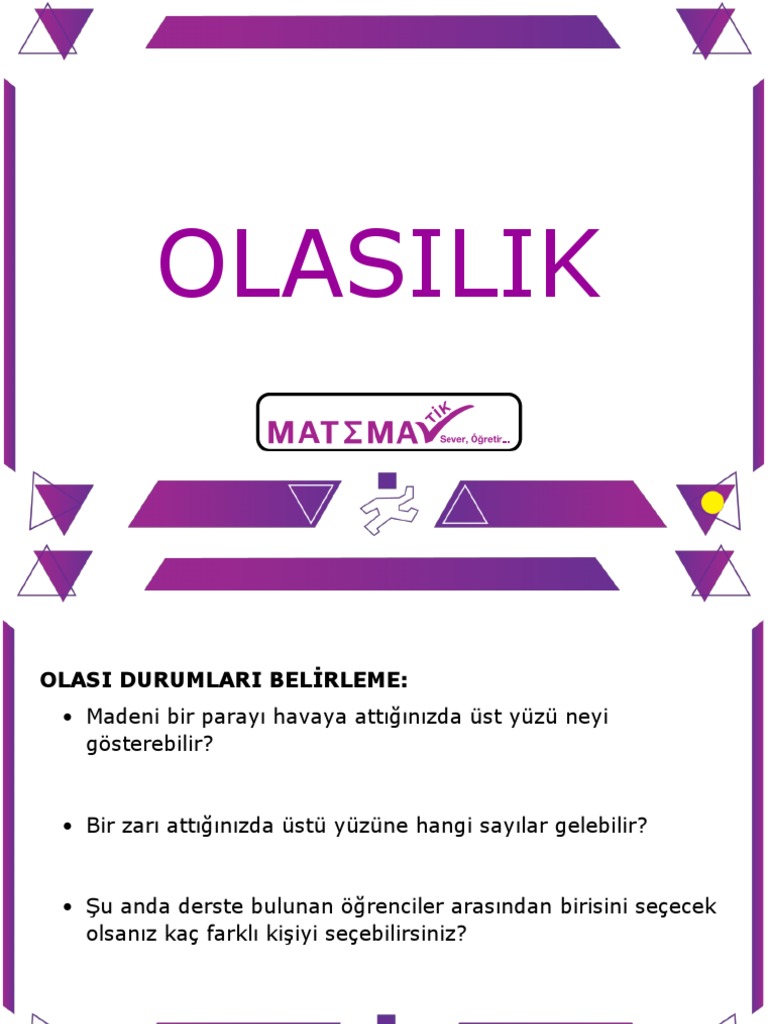 Sinif Olasilik Ders Anlatim Notlari | PDF