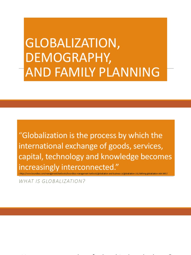 Globalization's Impact on Demography | PDF | Economic Growth | Globalization