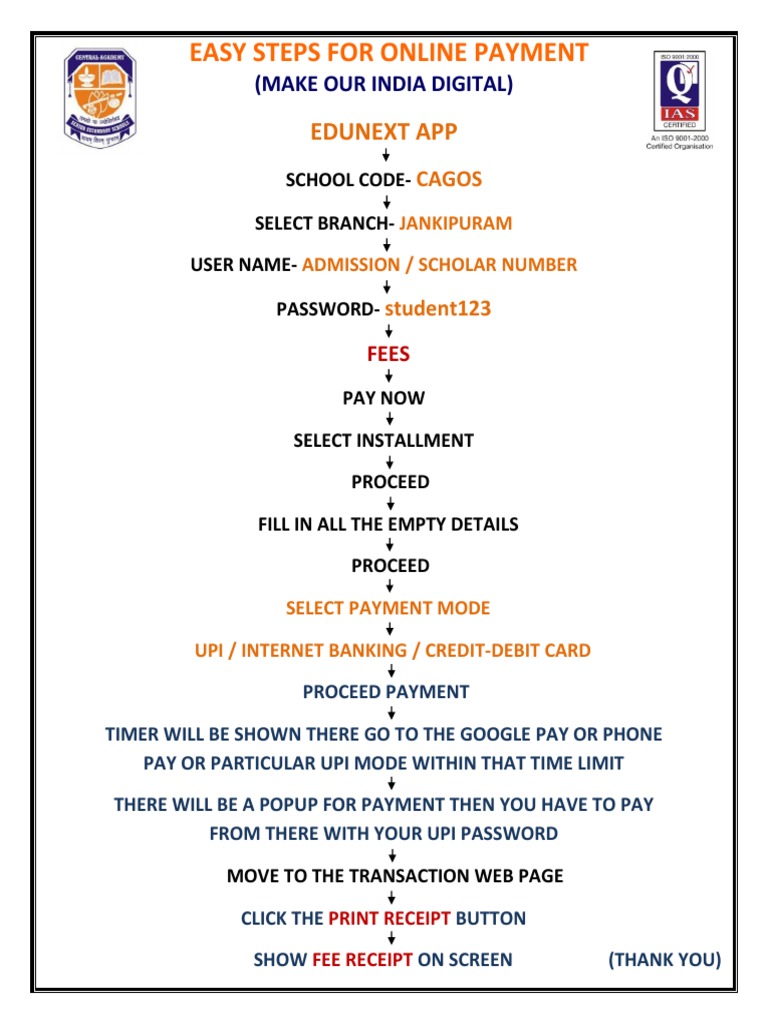 Edunext App: Online Payment Guide | PDF