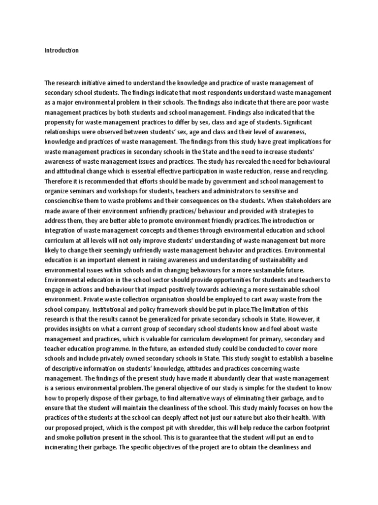 Improper Waste Segregation | PDF | Waste Management | Waste