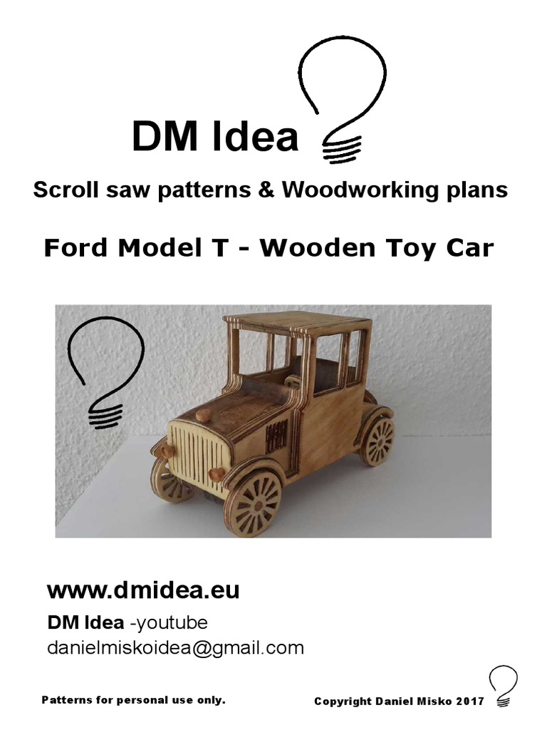 Ford Model T - Wooden Toy Car | PDF | Manufactured Goods | Vehicles