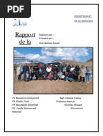 Rapport de Sortie de Terrain | PDF | Calcaire | Géologie