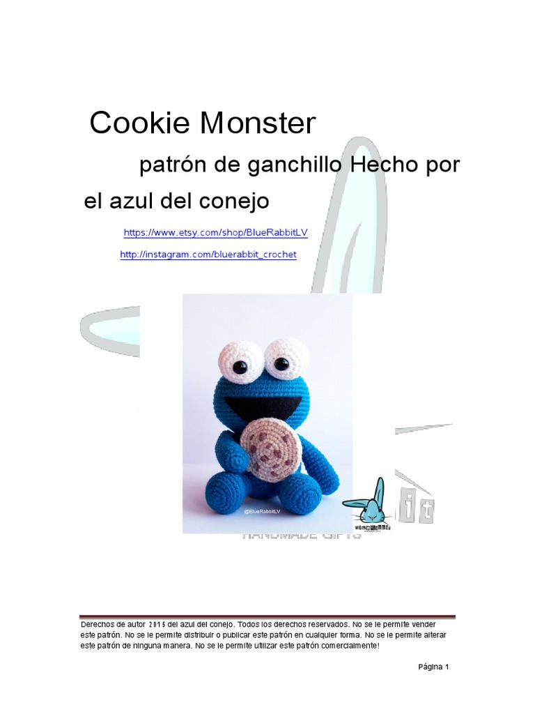 Monstruo Come Galletas Versión 1 | PDF | Tejer