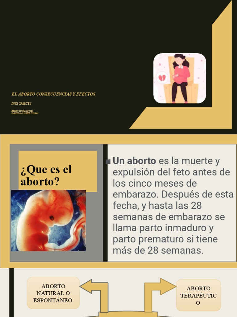 El Aborto Concecuencias y Efectos | PDF | El embarazo | Aborto