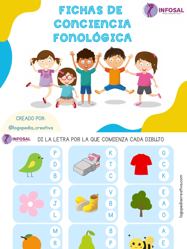 Cuaderno de Conciencia Fonológica | PDF | Lingüística | Comunicación humana