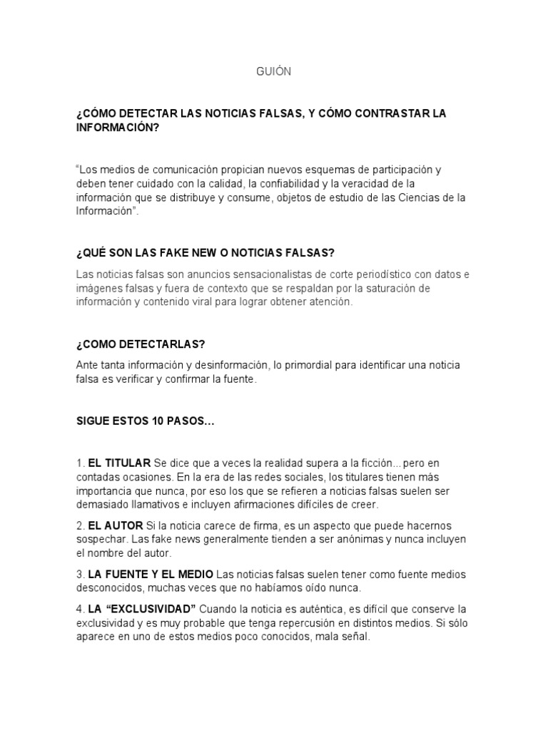 Guión Video Animado | PDF