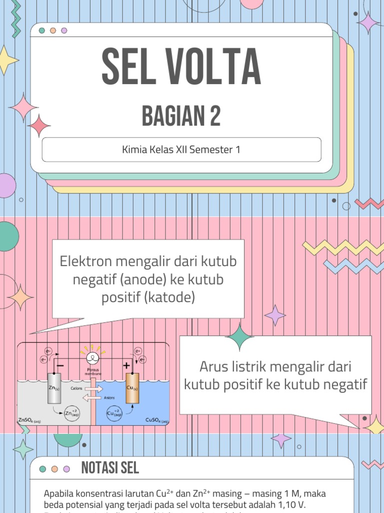 Notasi Sel dan Reaksi Sel Volta | PDF