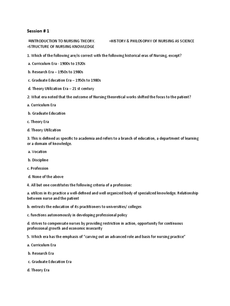 Session # 1 | PDF | Theory | Knowledge