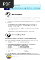 LE - Q2 - Filipino 7 - Lesson 1 Week 2 | PDF