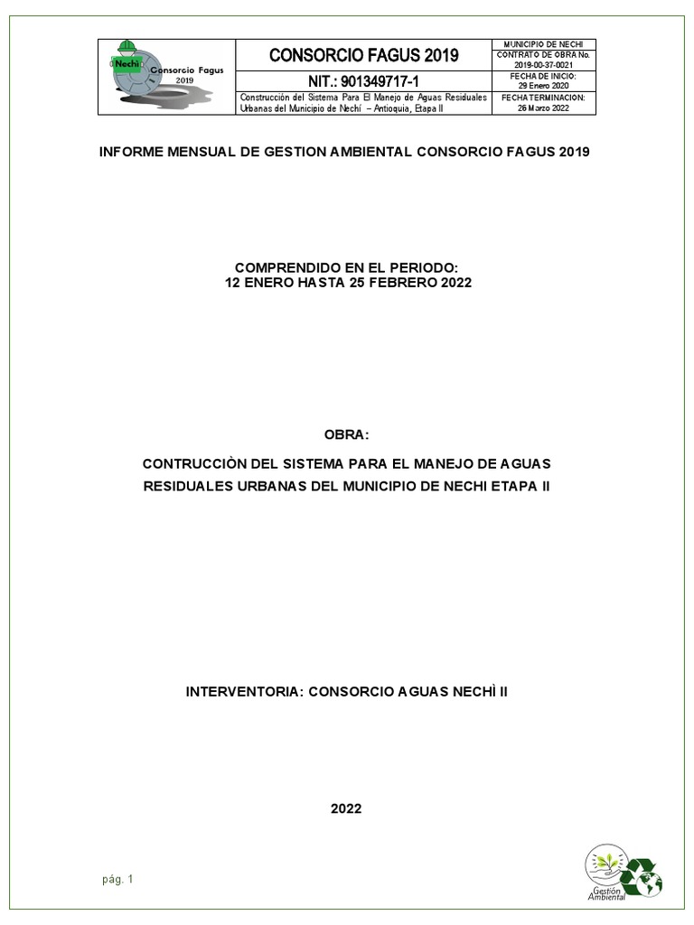 Informe Ambiental | PDF | Residuos | Entorno natural