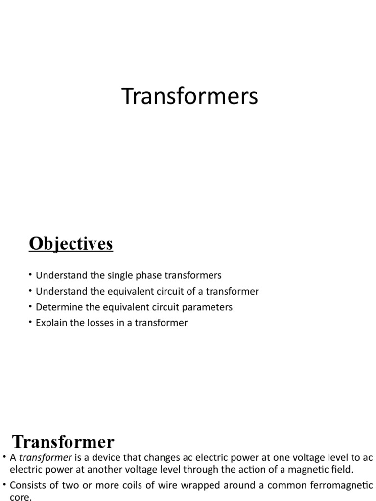 Understanding Transformer Basics | PDF | Transformer | Inductor