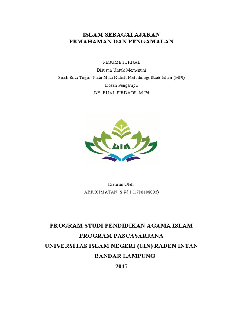 Pemahaman dan Pengamalan Islam | PDF