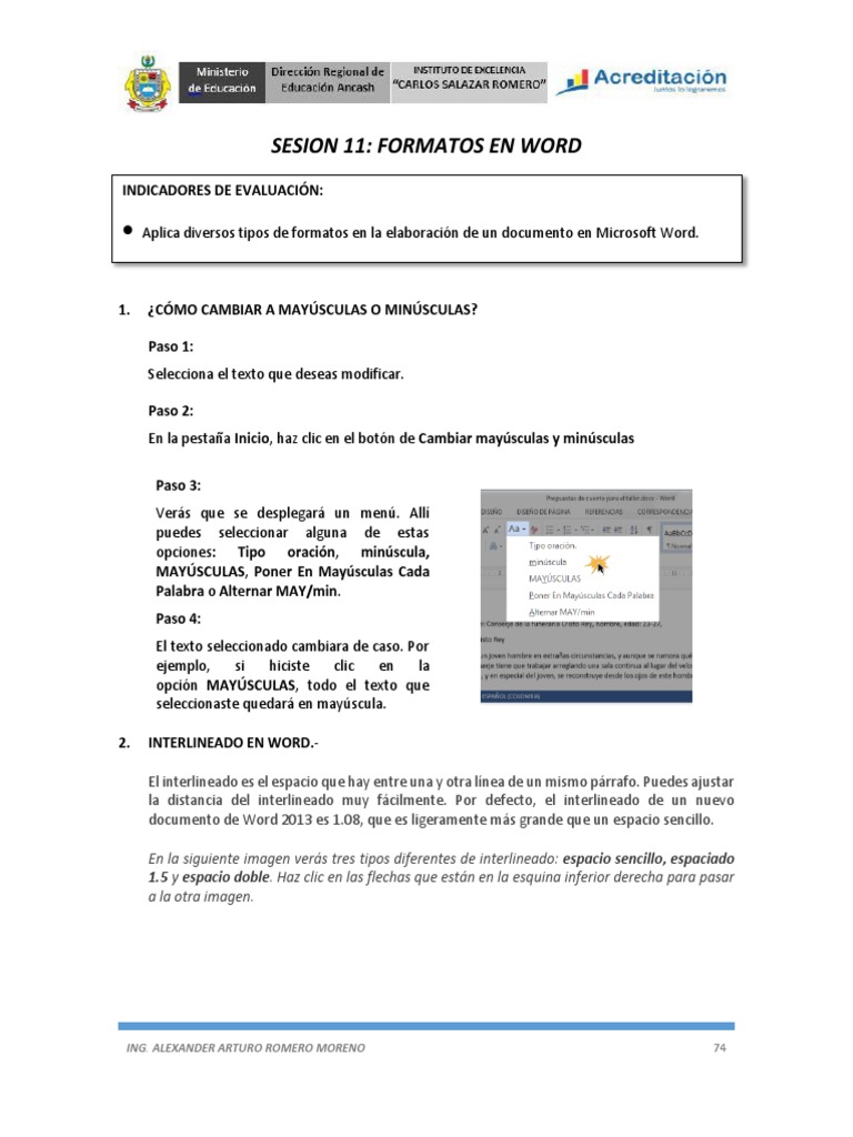 Formato de Word | PDF | Microsoft Word | Desarrollo de software