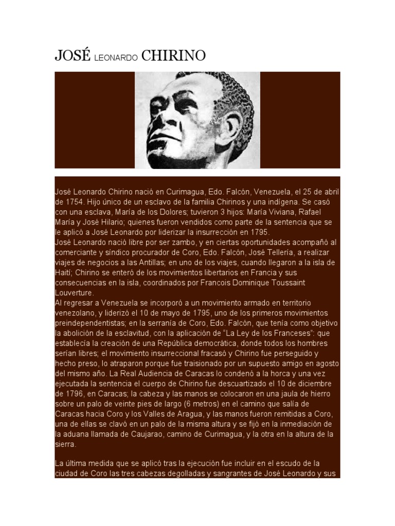 José Leonardo Chirino | PDF