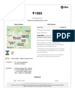 Ola Cab Invoice Sample | PDF | Invoice | Services (Economics)