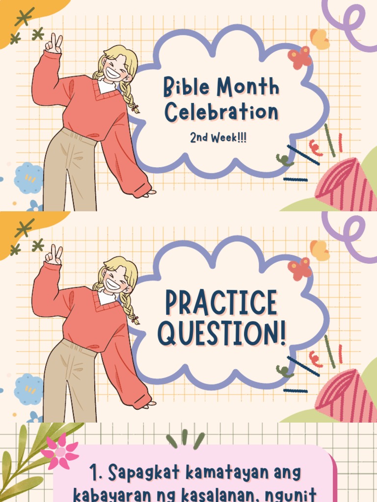 Bible Month Celebration - 2ND WEEK | PDF
