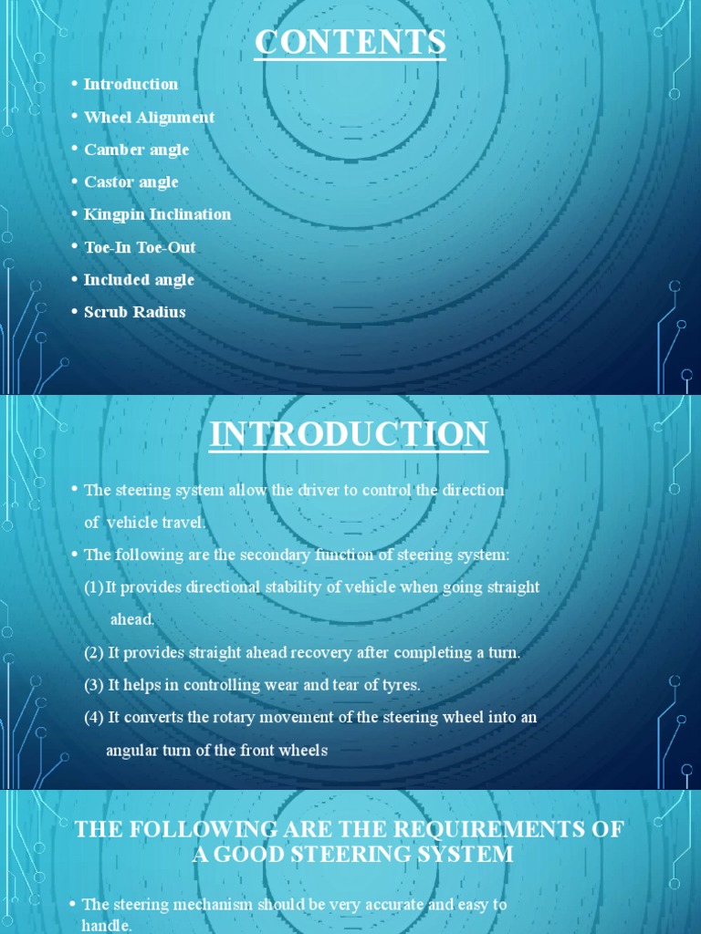 Wheel Alignment Parameters | PDF | Steering | Automotive Industry