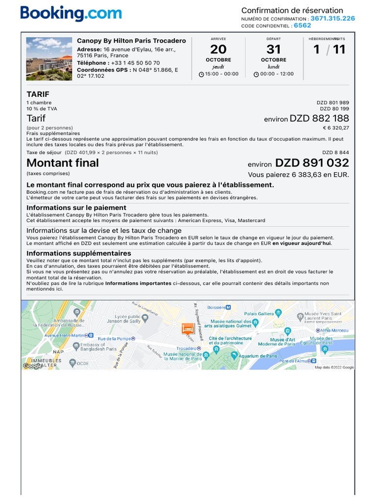 Booking #3671315226 | PDF