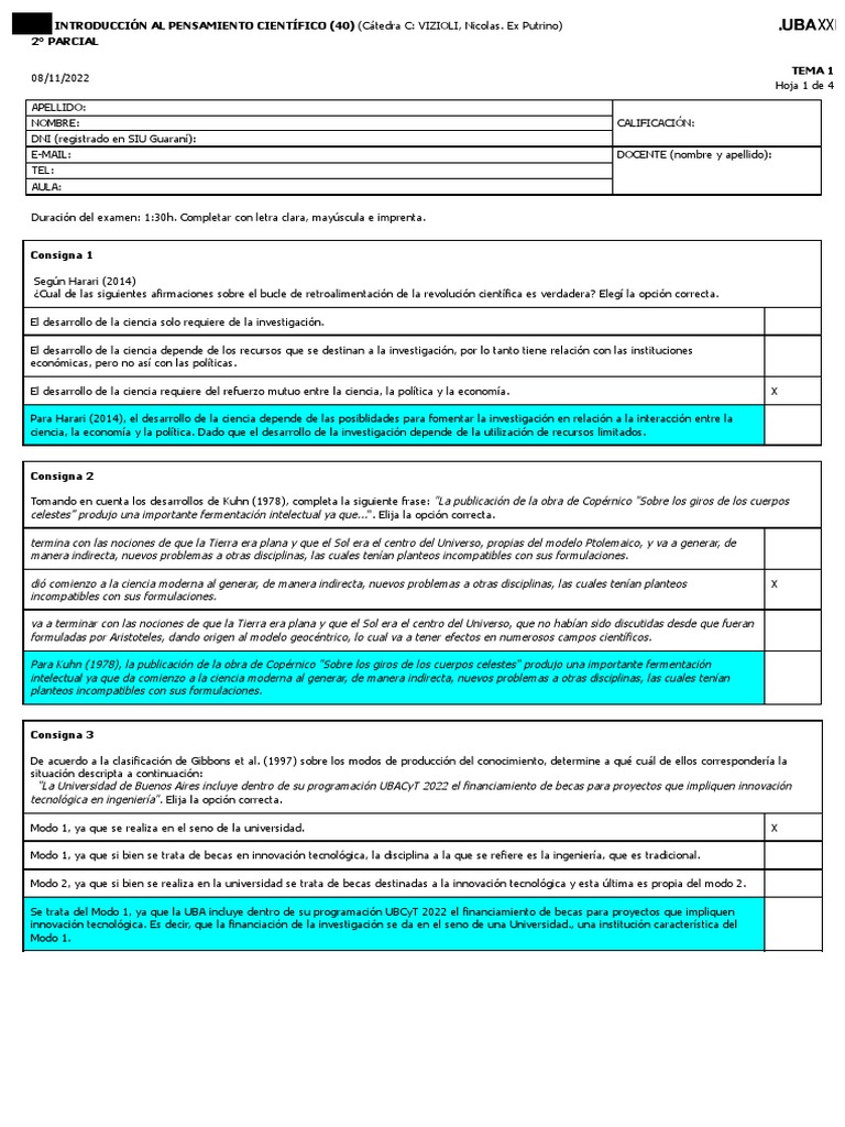 Claves - Tema 1 - 2parcial - 2cuatri IPC C | PDF | Paradigma | Conocimiento