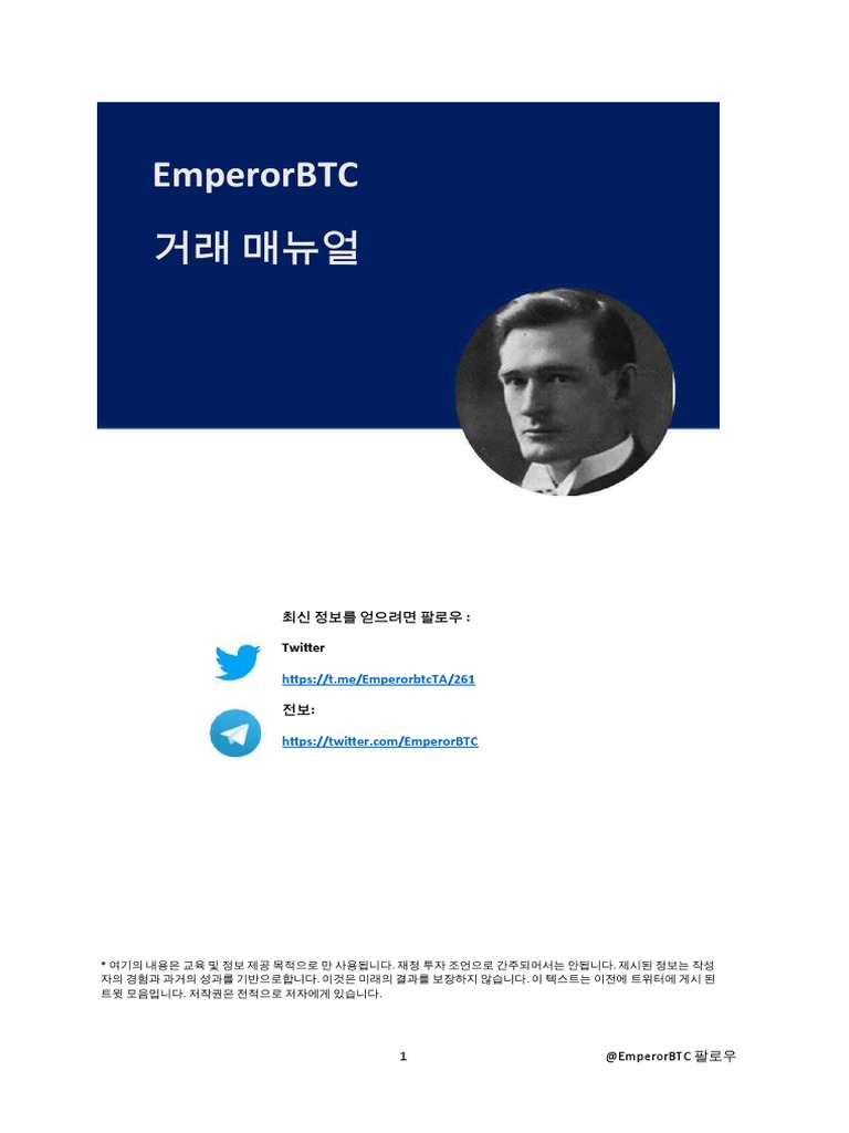 Emperorbtc Trading Manual Final Ko | PDF