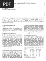 Springer Proceedings Template Guide | PDF | Microsoft Word | Paragraph