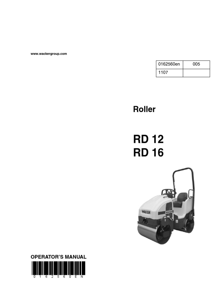 RD 12 RD 16: Roller | PDF | Engines | Mechanical Engineering
