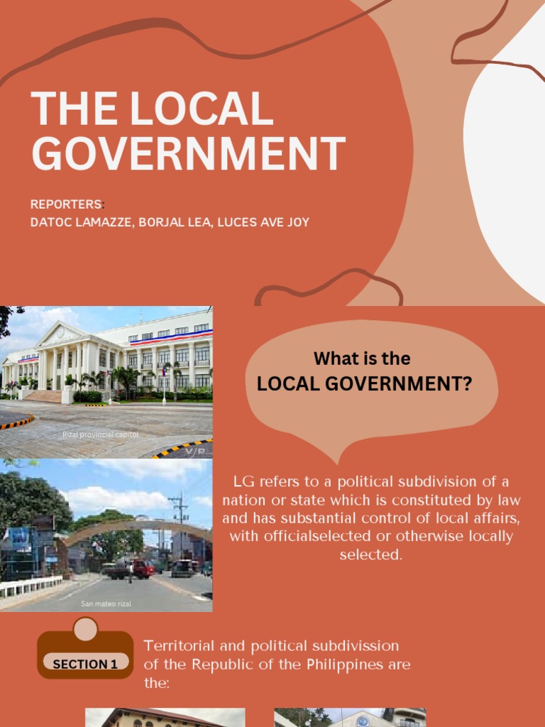 The Local Government in The Philippines - Datoc, Borjal, Luces | PDF ...