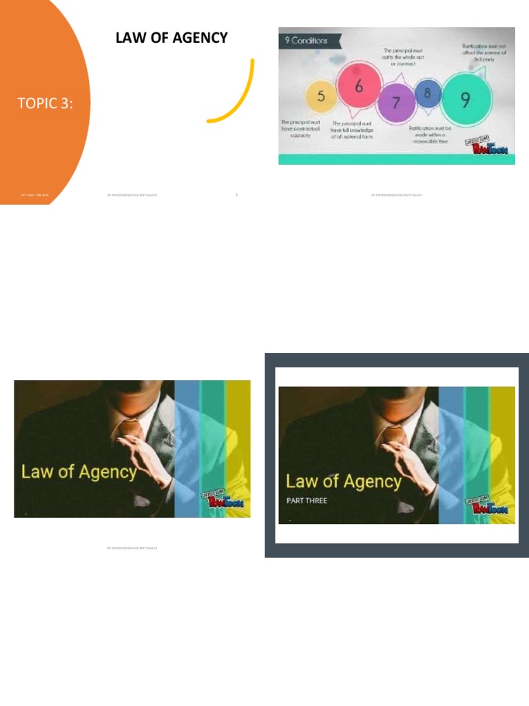 Test Law of Agency | PDF | Law Of Agency | Law And Economics