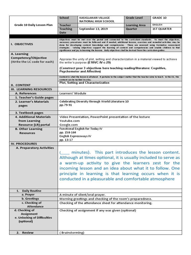 DLP Format For CDM 2022-2023 | Download Free PDF | Behavior Modification | Learning