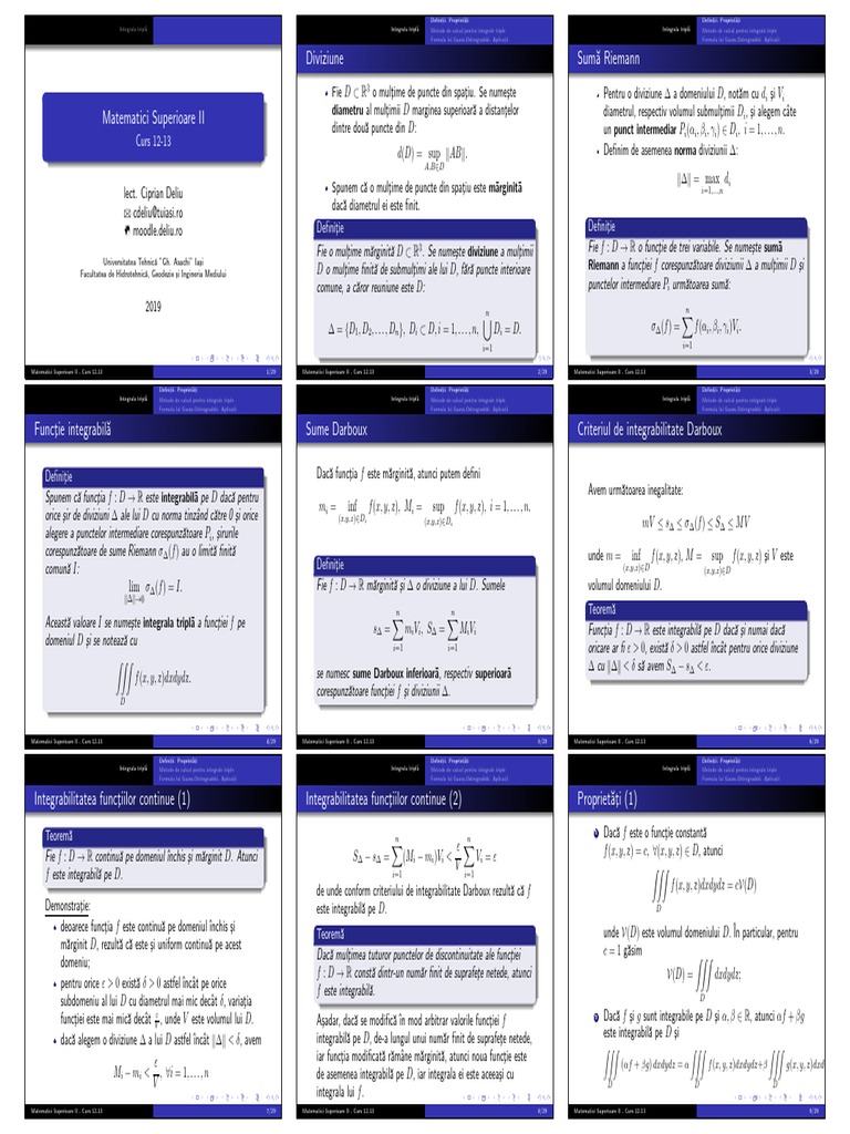 Integrale Triple | PDF