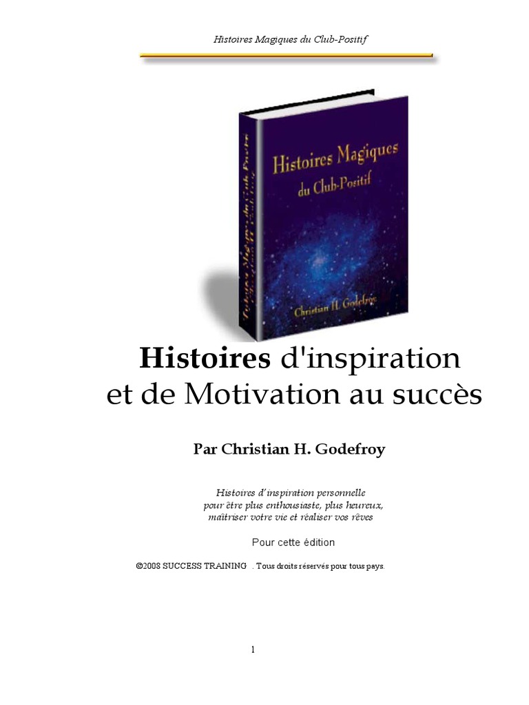 Histoires Inspirantes - Christian Godefroy | PDF
