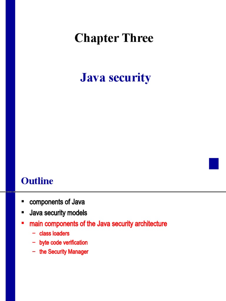 Chapter Three Java Security Pdf Java Virtual Machine Java Programming Language 