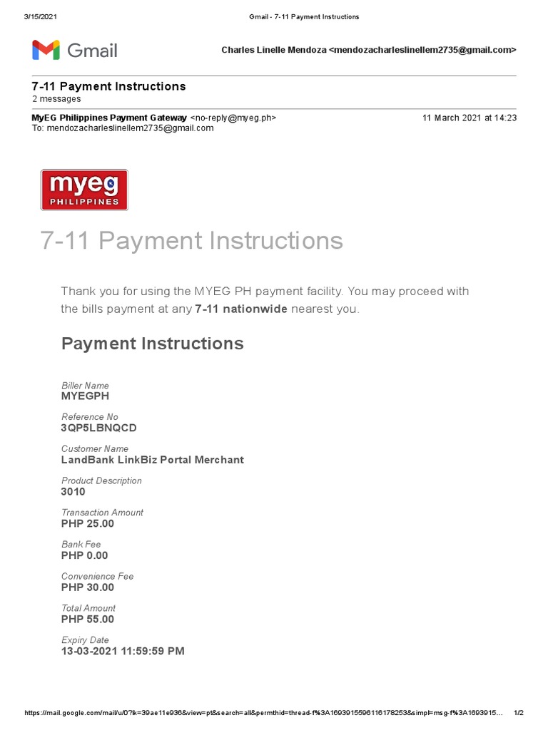 7-11 Payment Guide for MYEG Users | PDF | Payments | Business