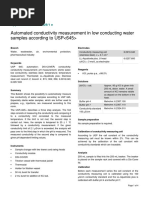 USP 645 Water Conductivity | PDF | Ion | Calibration