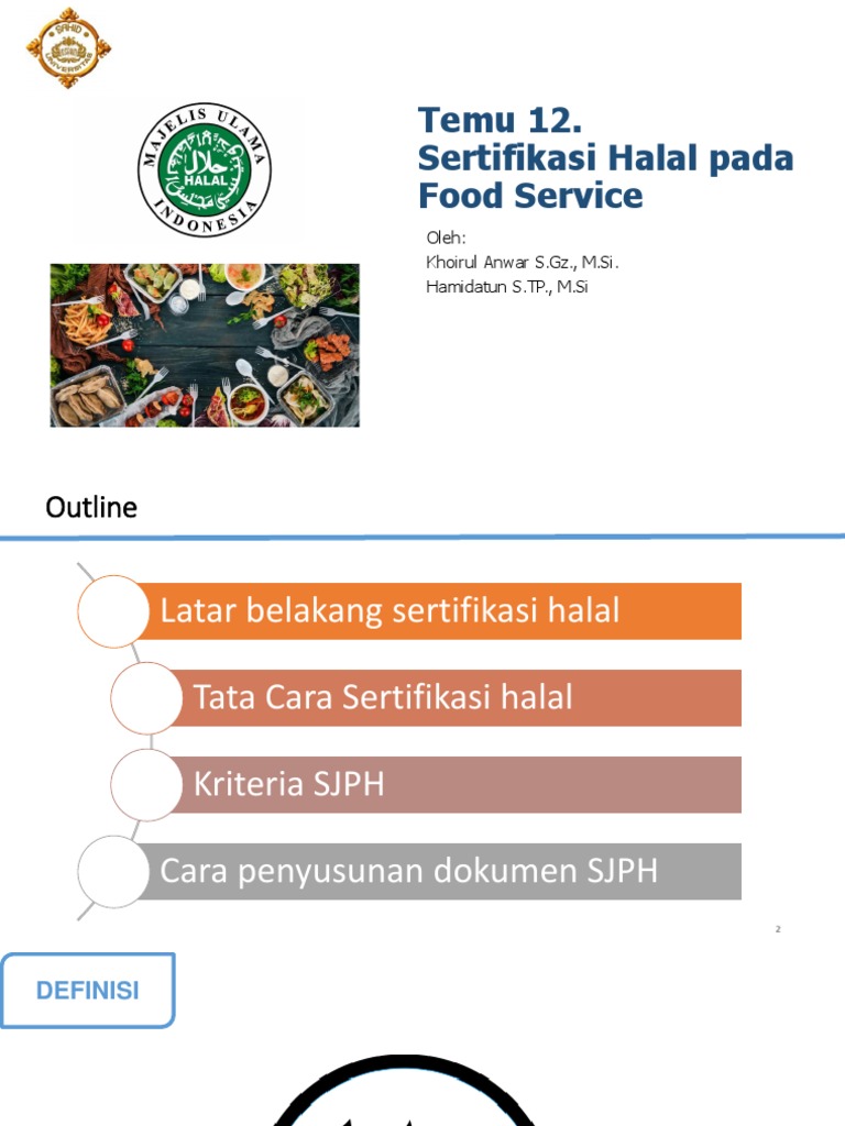 Temu 12. Sertifikasi Halal | PDF