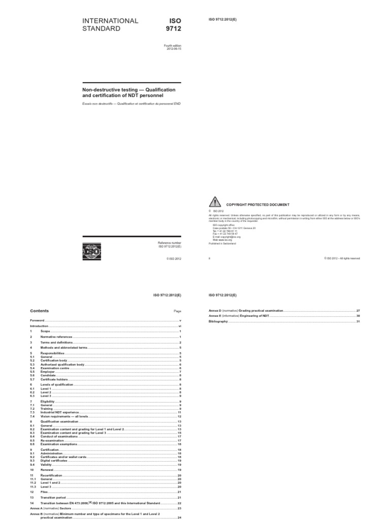 PDF Iso 9712 2012pdf DL | PDF