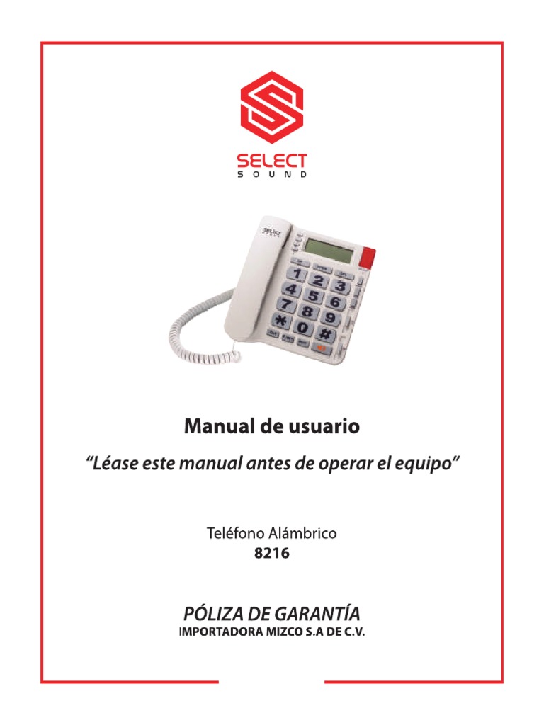 Manual 8216 | PDF