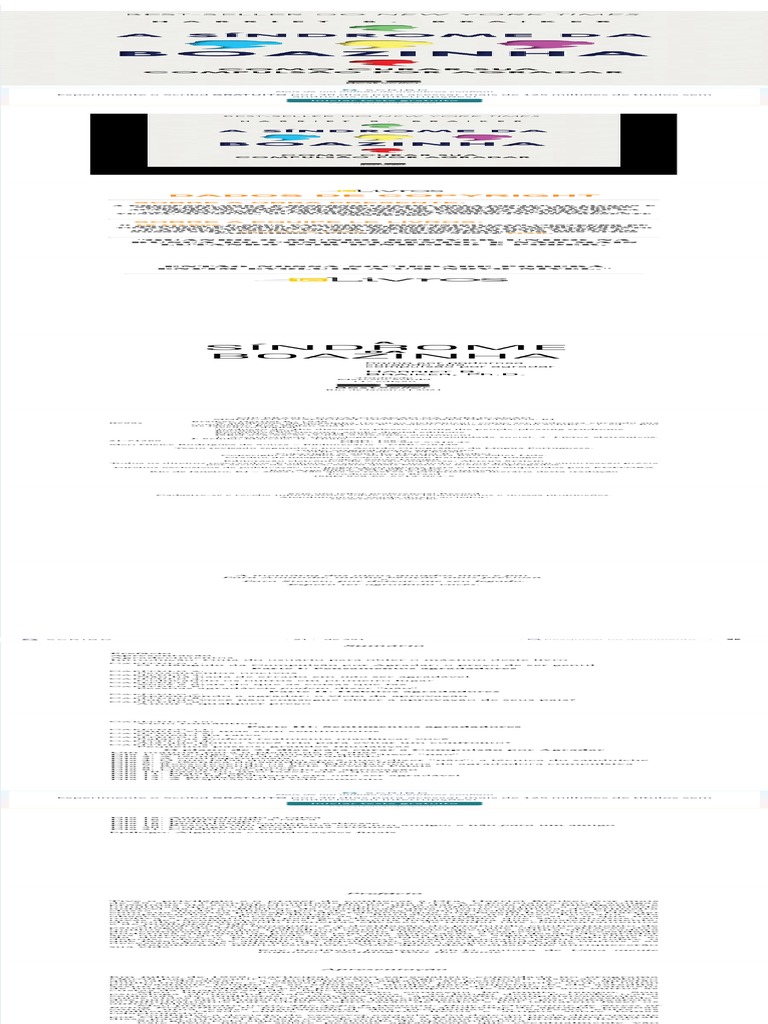 A Sindrome Da Boazinha - Harriet B. Braiker PDF Pensamento Transtorno ...