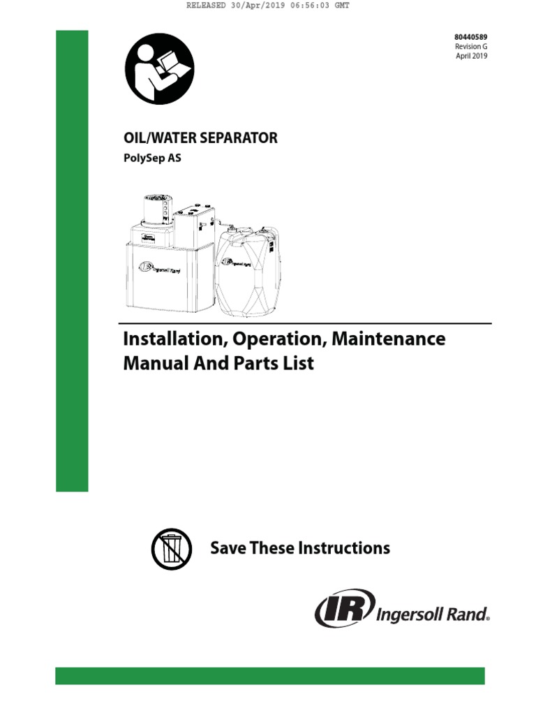 Polysep Manual | PDF | Pump | Pipe (Fluid Conveyance)