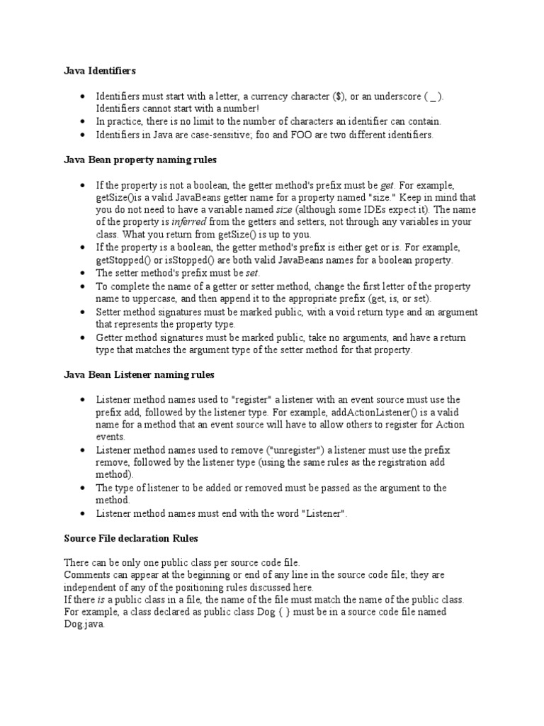 Scjp Pdf Variable Computer Science Java Programming Language