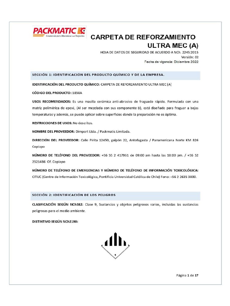 Hds Ultra Mec A Diciembre 2022 | PDF