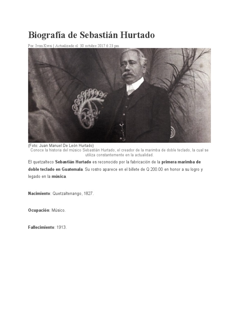 Biografía de Sebastián Hurtado | PDF